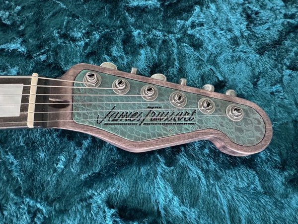 25056 Titanic Green Snakeskin SteelMaster – James Trussart Custom Guitars