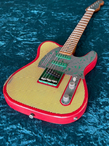 25046 3 Tone Ganja engraved Steelcaster – James Trussart Custom Guitars